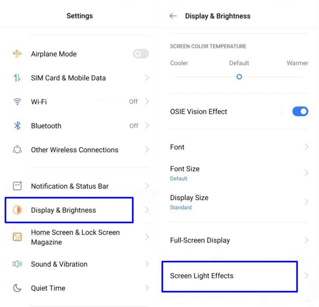 Realme UI: How To Enable Edge Lighting Feature