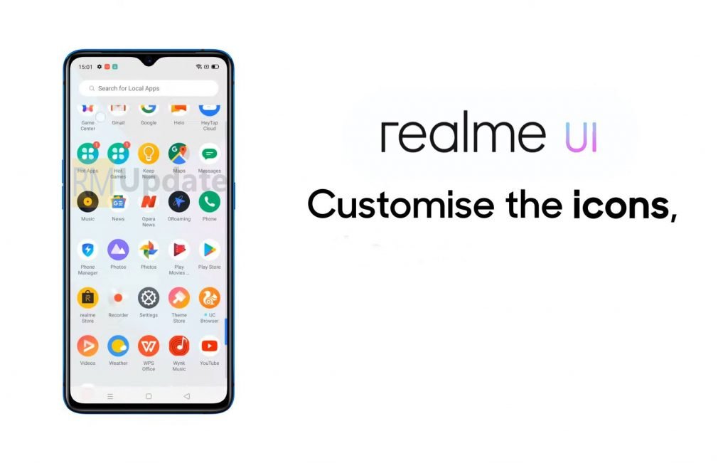 Realme UI: How to change icon and customize