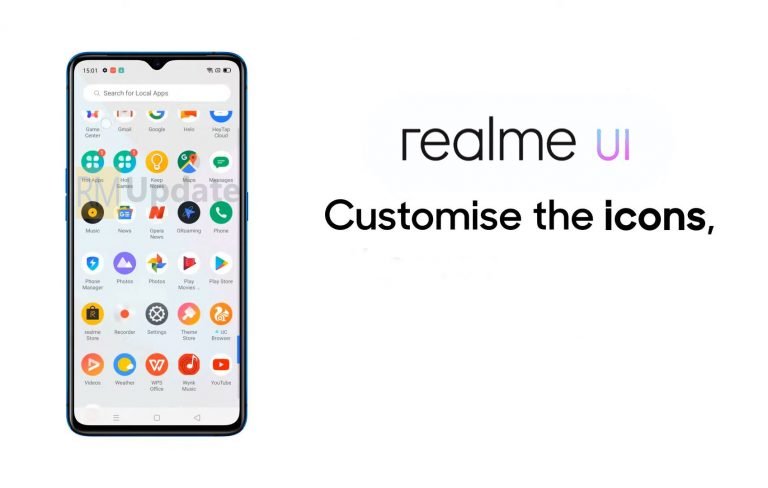 Realme UI: How to change icon and customize